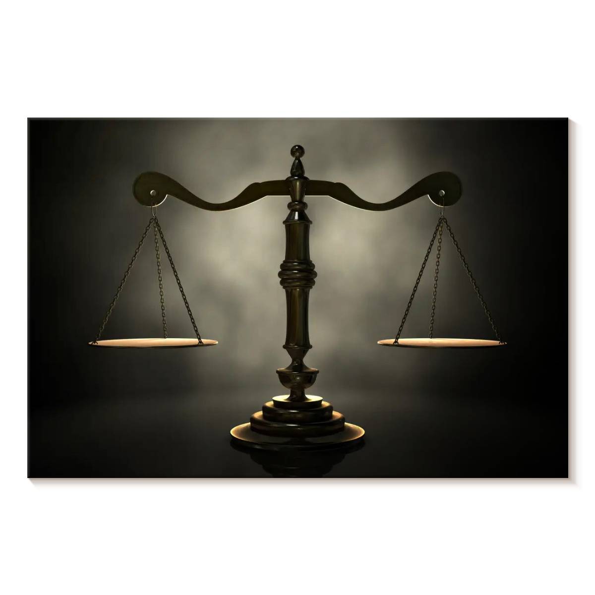 Elephant Stock Gold Scales Of Justice Wall Art - Horizontal Canvas Wall ...