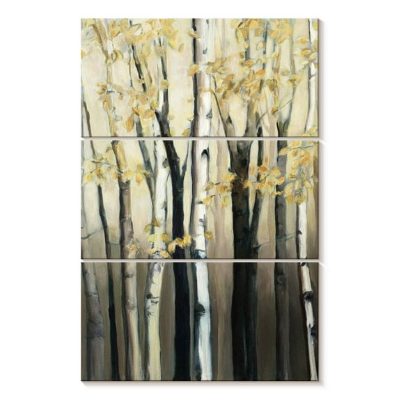 Elephant Stock The Golden Birch I Wall Art - Vertical Multi Panel ...