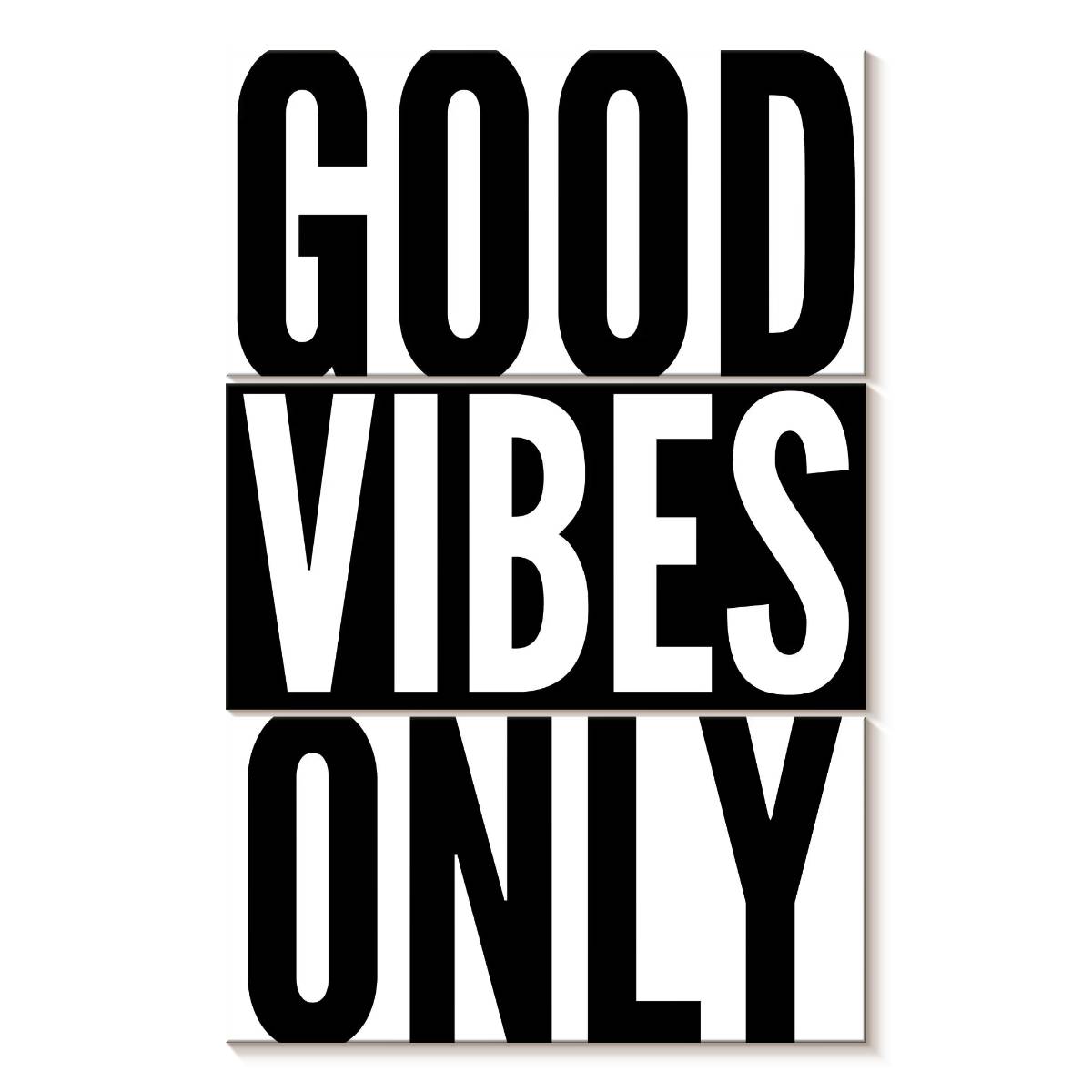 Elephant Stock Good Vibes Wall Art - Vertical Multi Panel Canvas ...