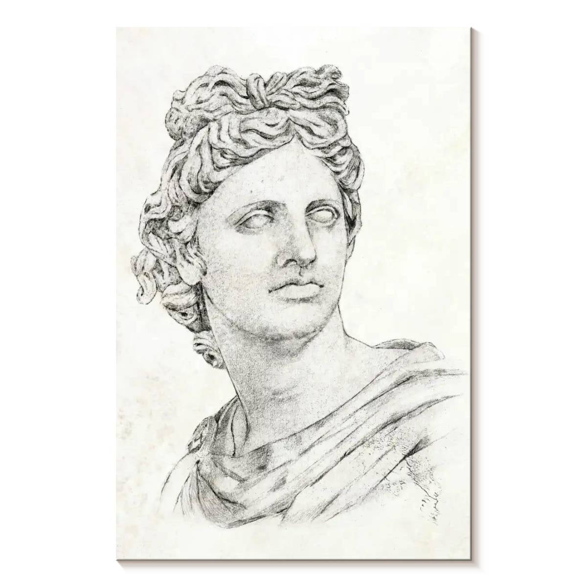 Elephant Stock Greek Statue Ii Wall Art - Vertical Canvas Wall Art ...