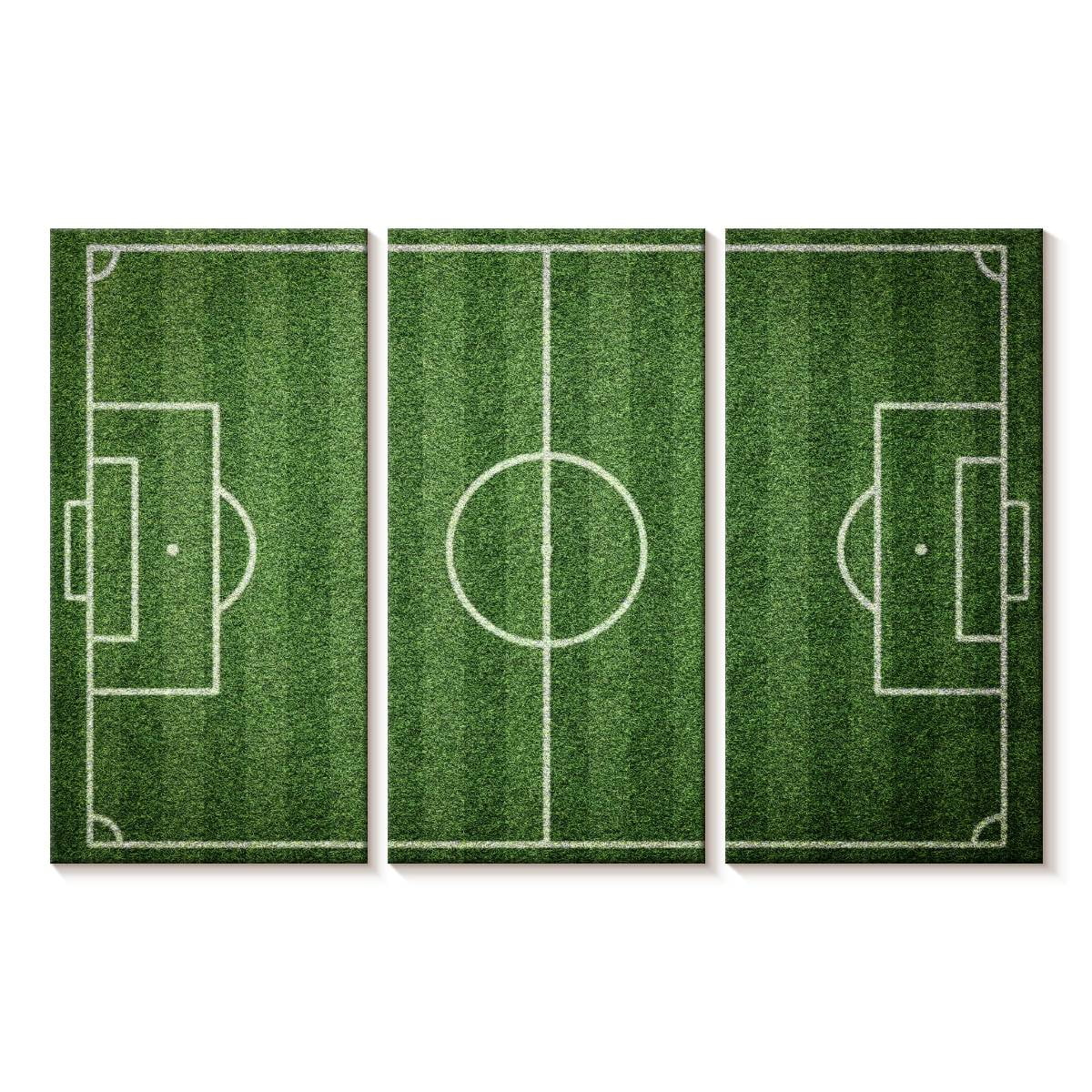 Elephant Stock Green Football Field Wall Art - Horizontal Multi Panel ...