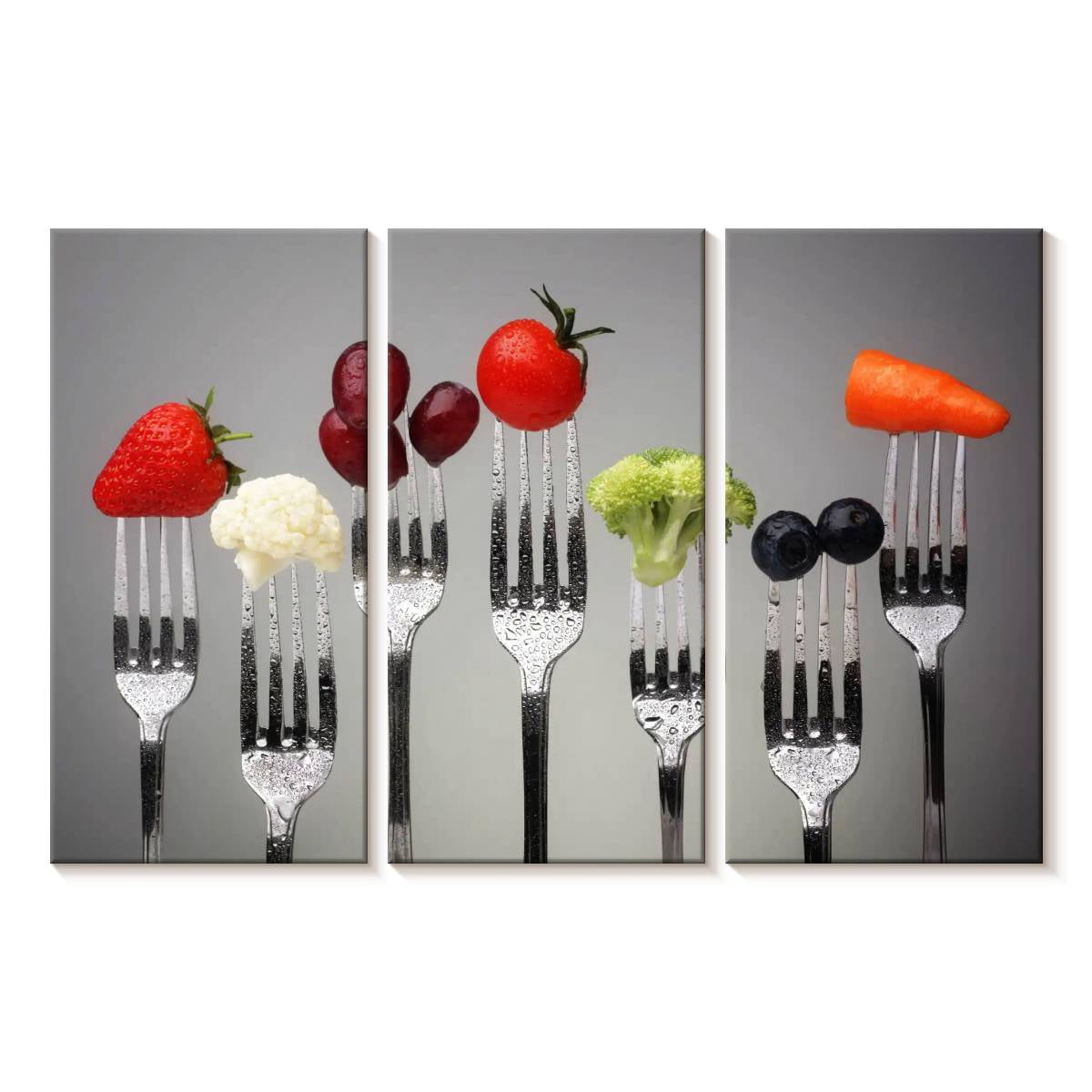 Elephant Stock Healthy Eating Wall Art - Horizontal Multi Panel Canvas ...
