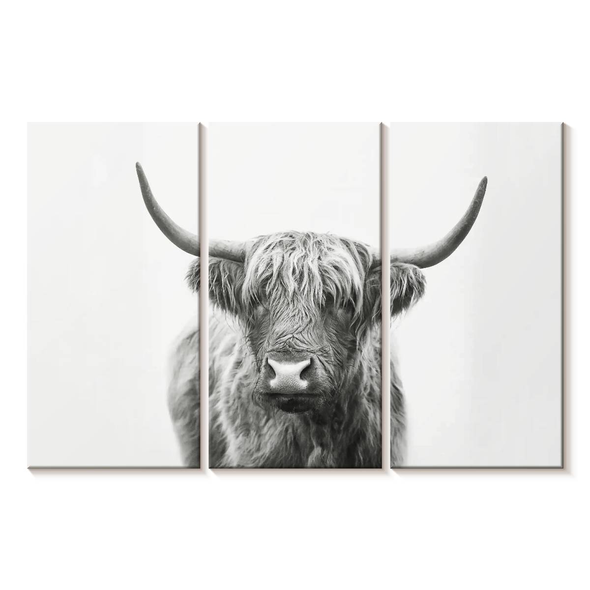 Elephant Stock Highland Bull I Wall Art - Horizontal Multi Panel Canvas ...