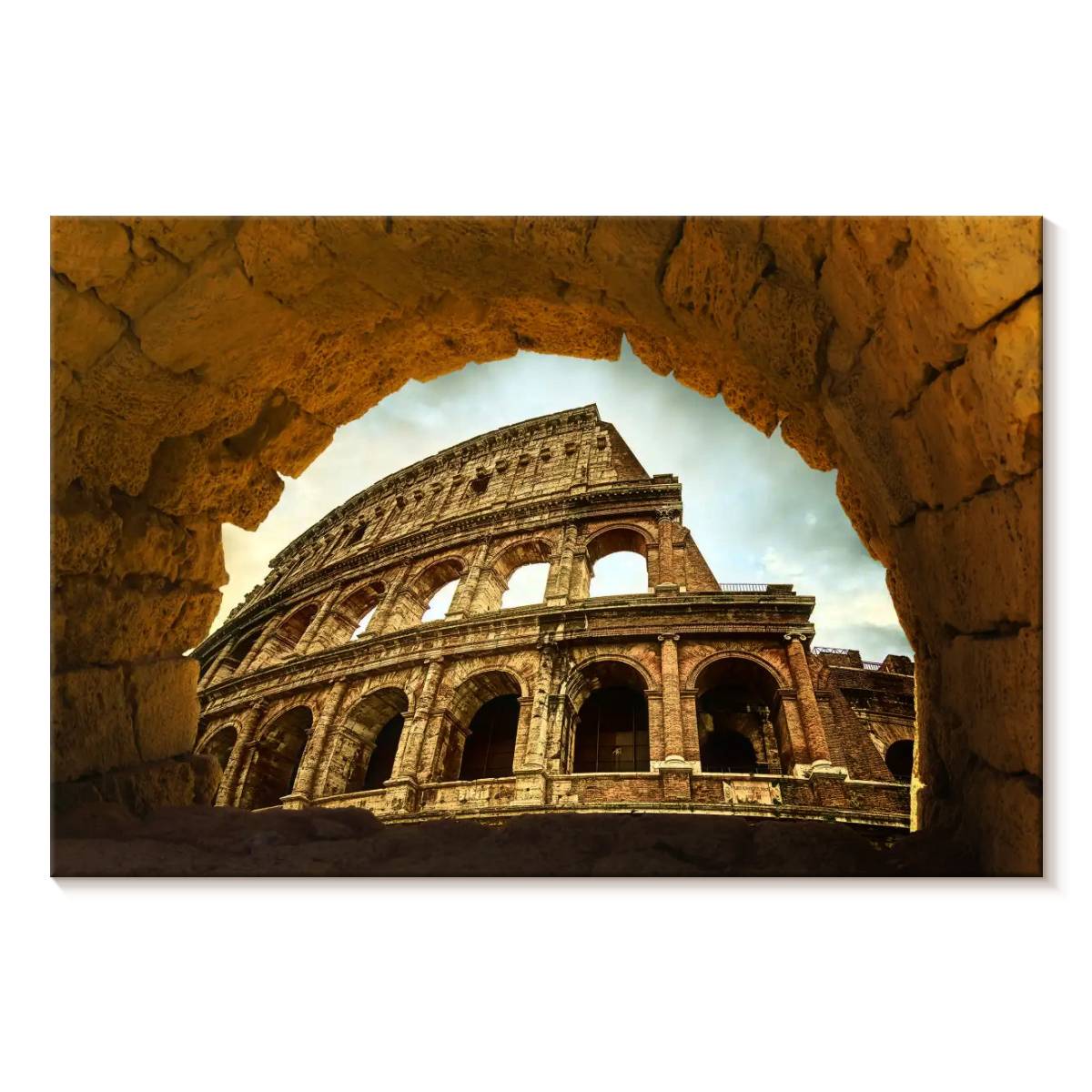 Elephant Stock Historic Colosseum In Rome Wall Art - Horizontal Canvas ...