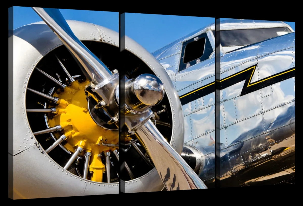 Elephant Stock Historical Airplane Propeller Wall Art - Horizontal ...