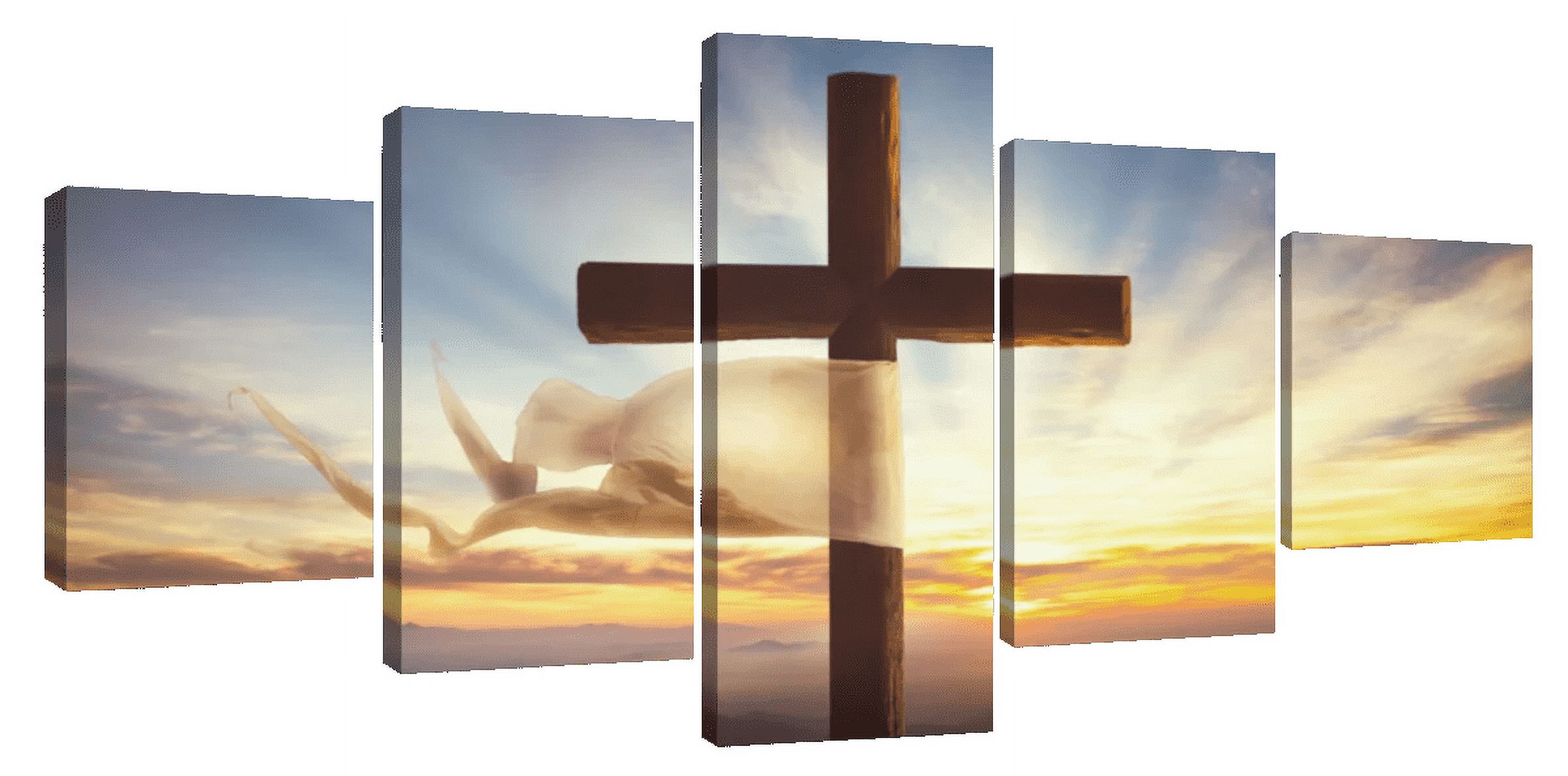 Elephant Stock Holy Cross Wall Art - Horizontal Multi Panel Canvas ...