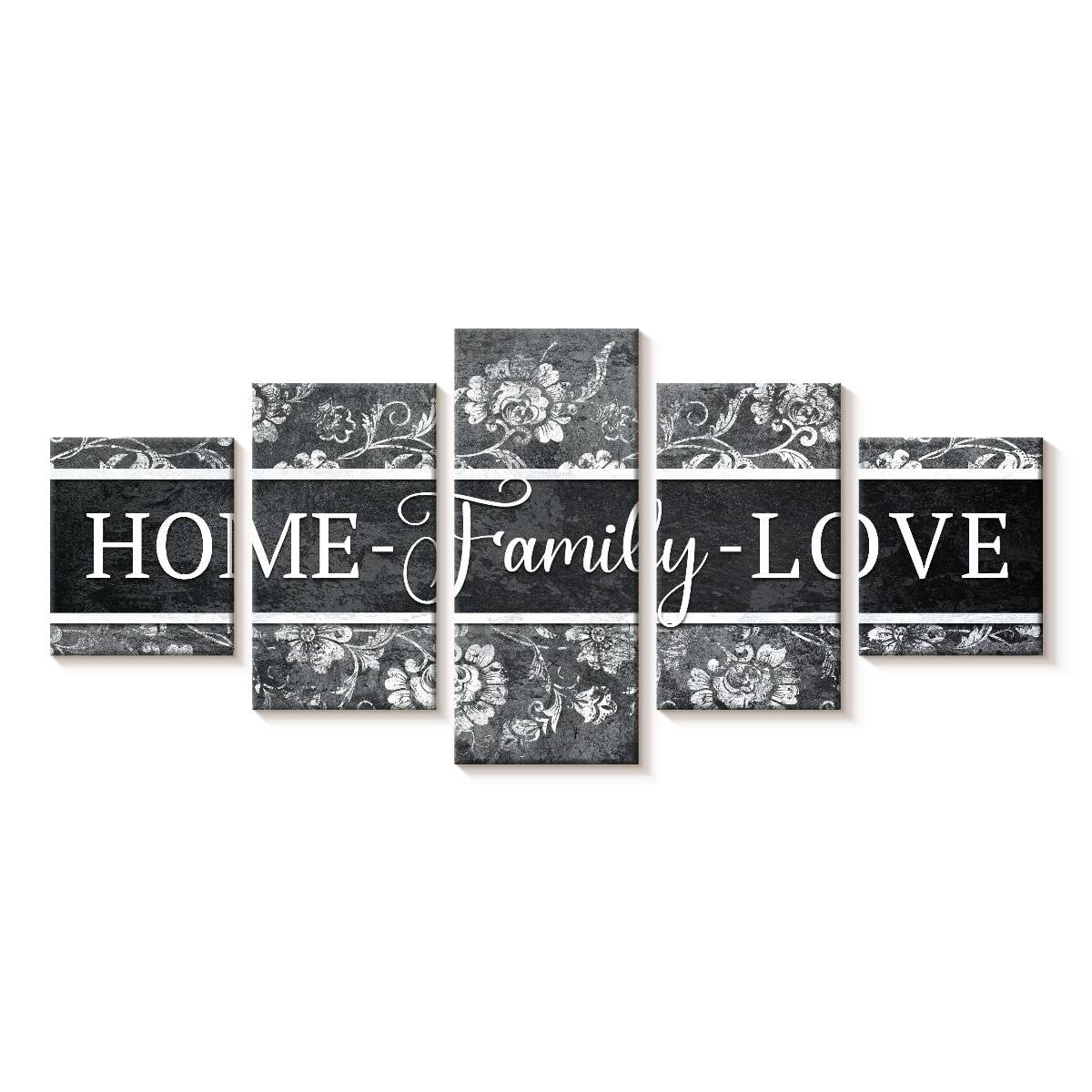 Elephant Stock Home Family Love Wall Sign Wall Art - Horizontal Multi ...