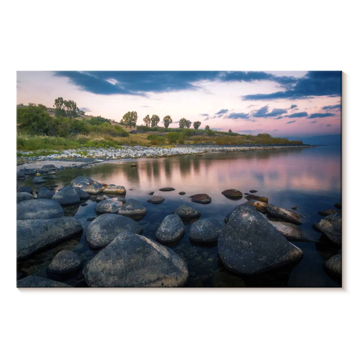 Elephant Stock Jordan River Wall Art - Horizontal Canvas Wall Art ...