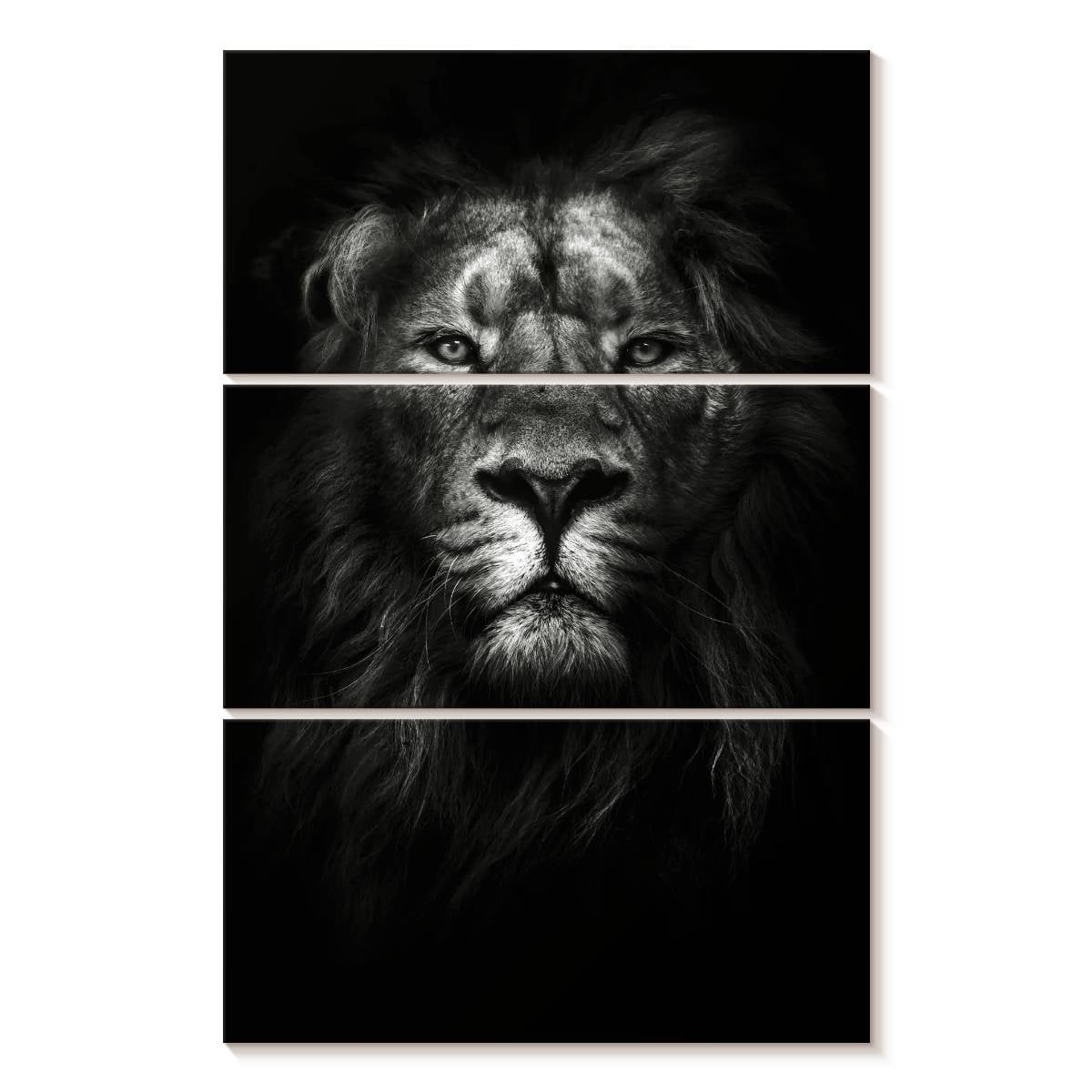 Elephant Stock King Of Kings Wall Art - Vertical Multi Panel Canvas ...