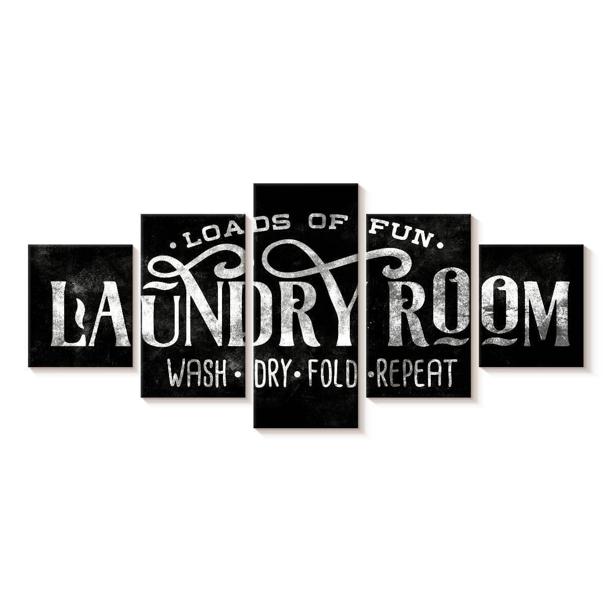 Elephant Stock Laundry Loads Of Fun Wall Art - Horizontal Multi Panel ...