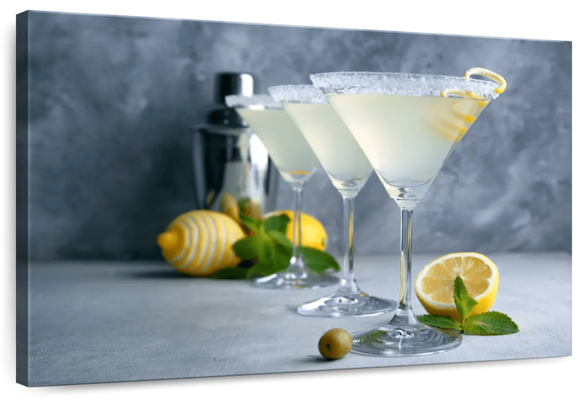 Elephant Stock Lemon Drop Martini Cocktails Wall Art - Horizontal ...