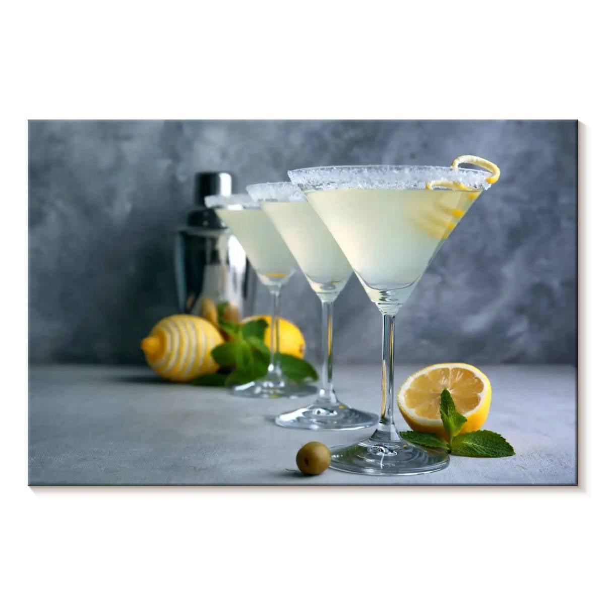 Elephant Stock Lemon Drop Martini Cocktails Wall Art - Horizontal ...