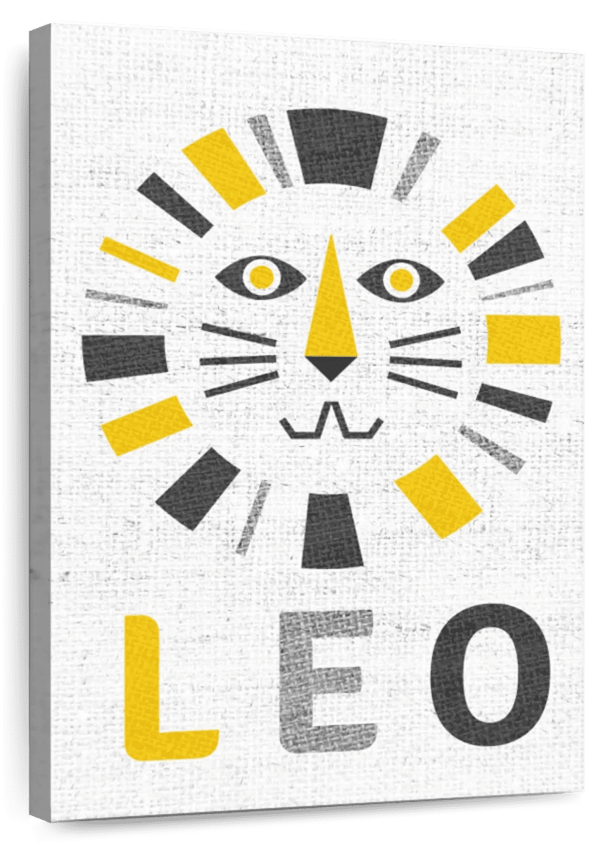 Elephant Stock Leo Zodiac Sign Wall Art - Vertical Canvas Wall Art ...