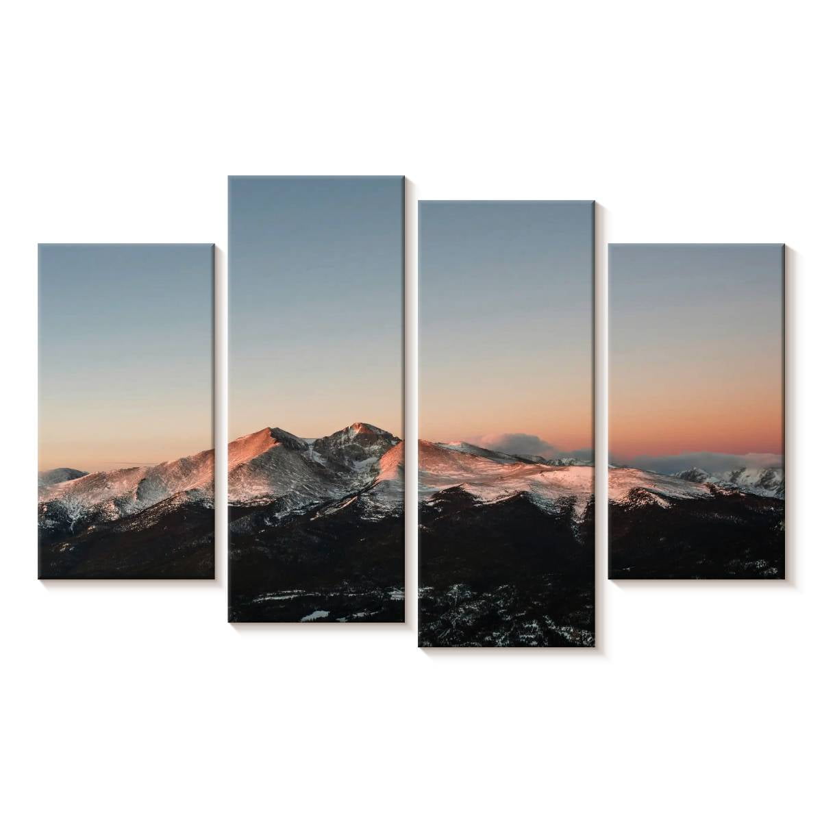 Elephant Stock Longs Peak Mountain Sunrise Wall Art - Horizontal Multi ...