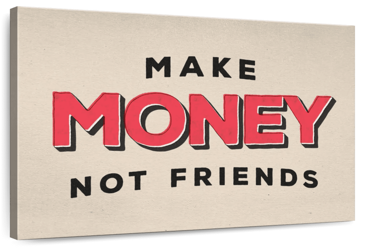 Elephant Stock Make Money Wall Art - Horizontal Canvas Wall Art ...