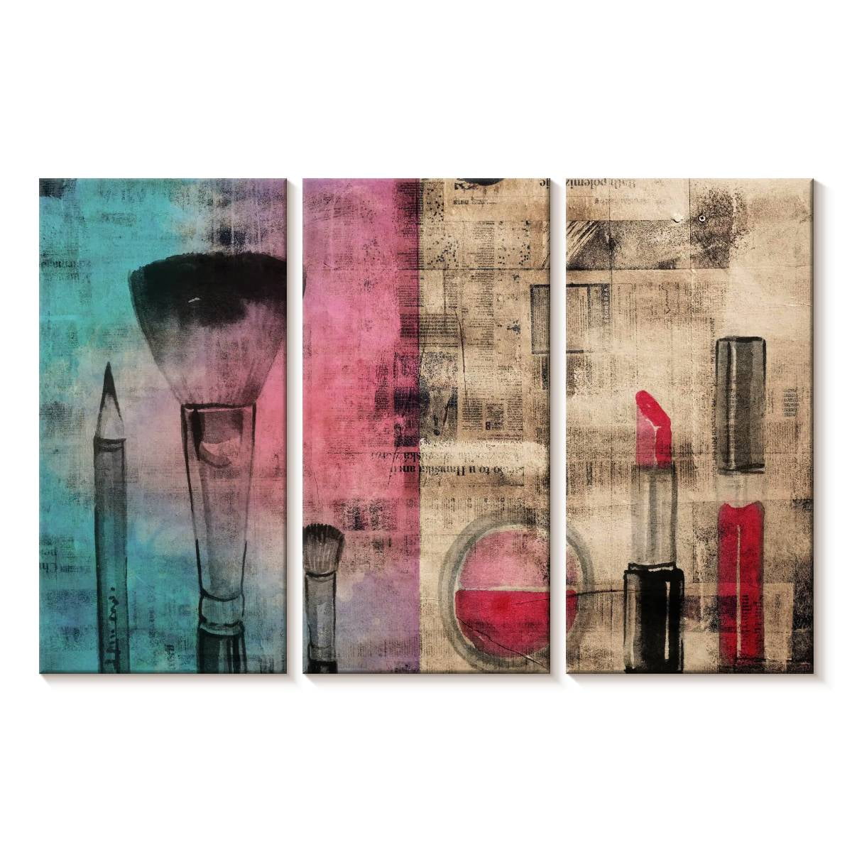 Elephant Stock Makeup Cosmetics Wall Art - Horizontal Multi Panel ...