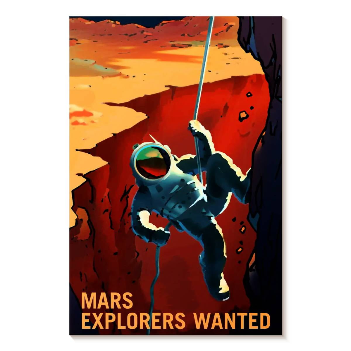 Elephant Stock Mars Explorers Wanted Poster Vii Wall Art - Vertical ...