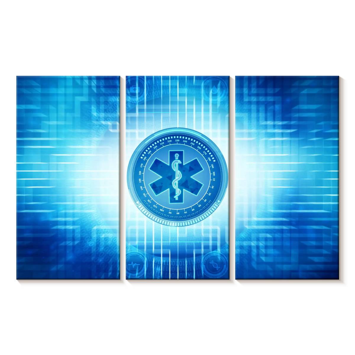 Elephant Stock Medical Heroes Symbol Wall Art - Horizontal Multi Panel ...