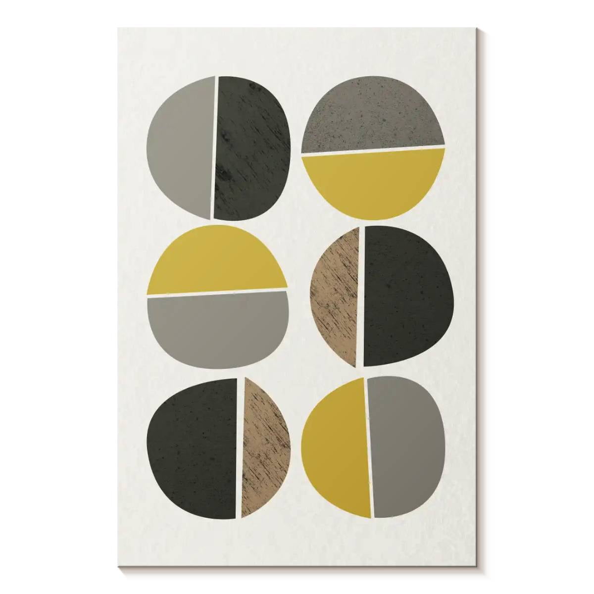 Elephant Stock Mid Century Abstract Circles Ii Wall Art - Vertical ...