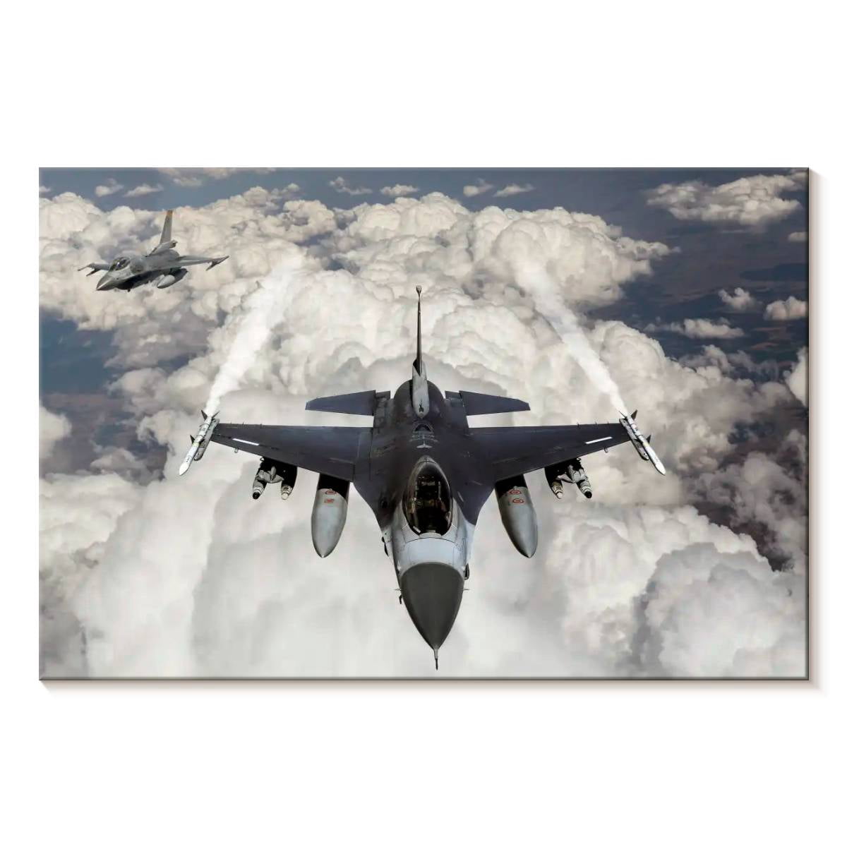 Elephant Stock Military Fighter Jets Wall Art - Horizontal Canvas Wall ...