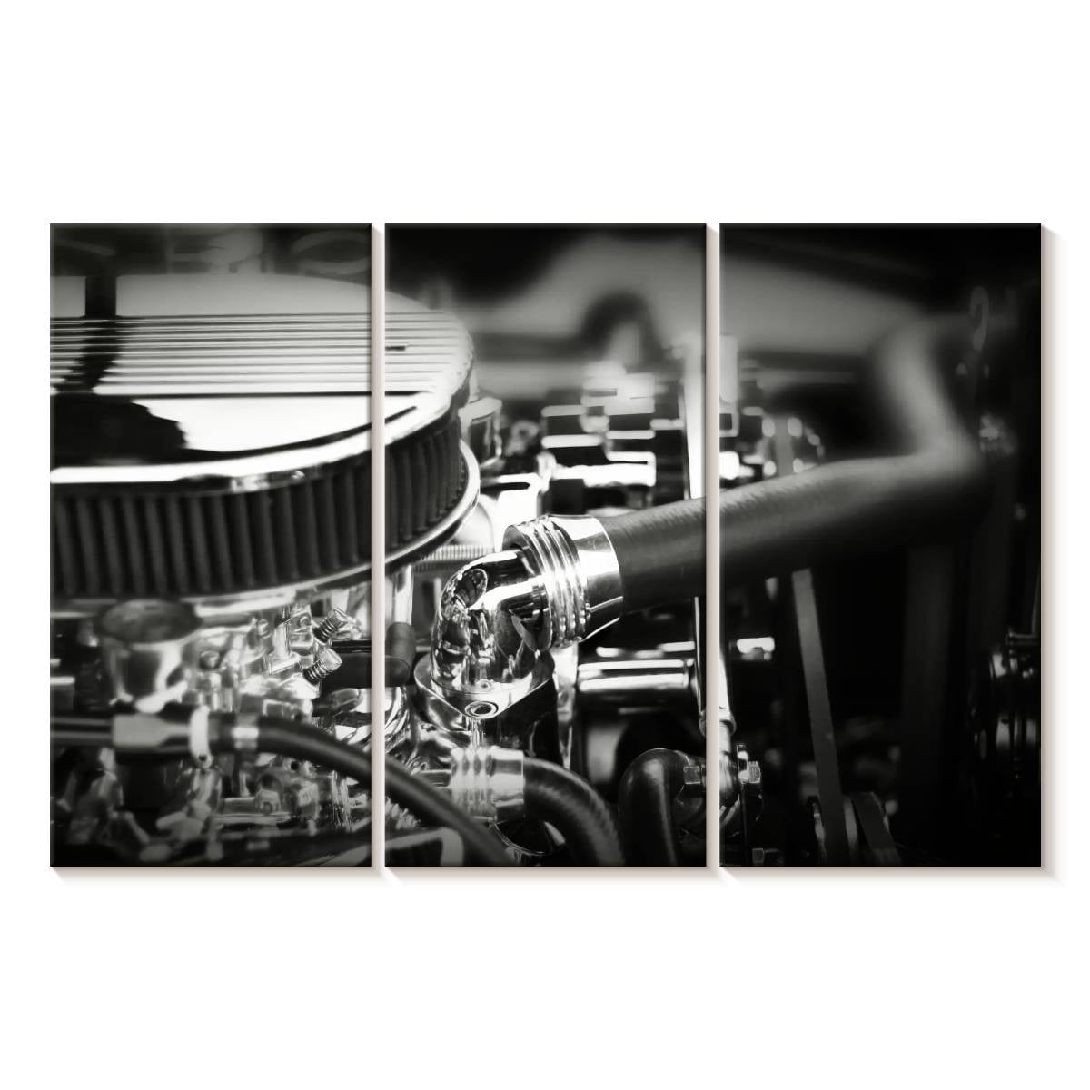 Elephant Stock Muscle Car Engine Wall Art - Horizontal Multi Panel ...