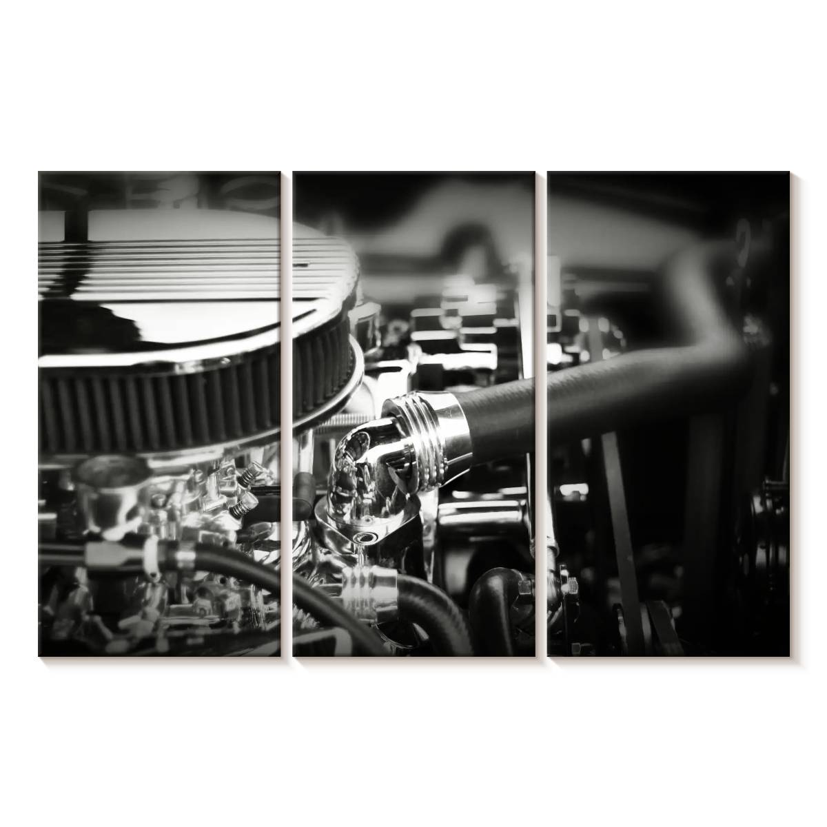Elephant Stock Muscle Car Engine Wall Art - Horizontal Multi Panel ...