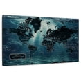 Elephant Stock My World Push Pin Travel Map Ii Wall Art - Map Canvas ...