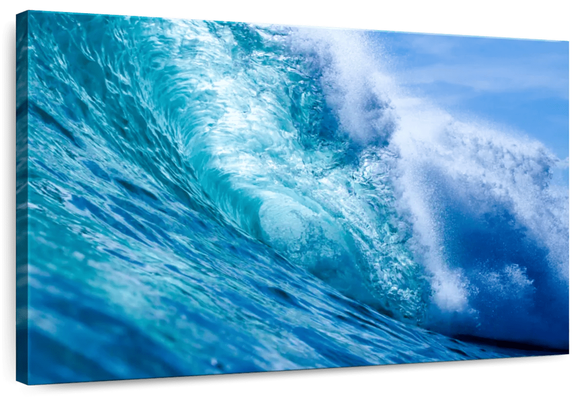 Elephant Stock Nicaragua Ocean Wave Wall Art - Horizontal Canvas Wall ...