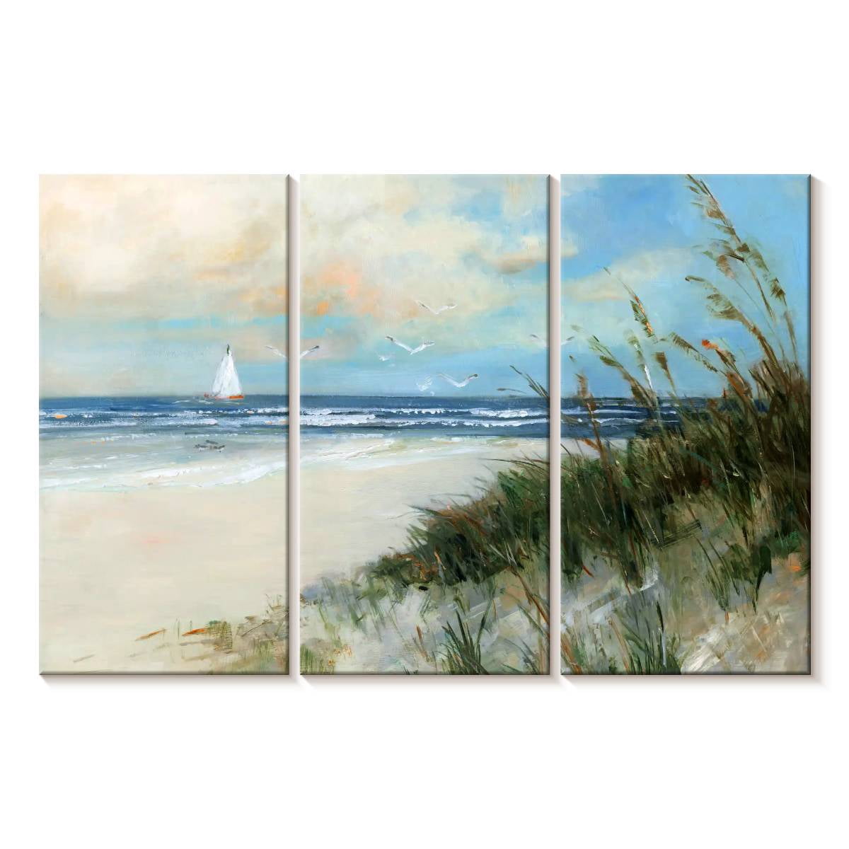 Elephant Stock Oak Island Sunrise Wall Art - Horizontal Multi Panel ...