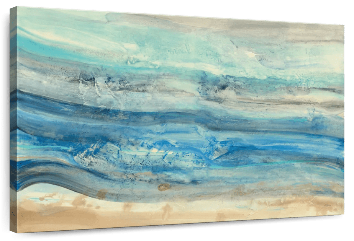 Elephant Stock Ocean Waves Wall Art - Horizontal Canvas Wall Art ...