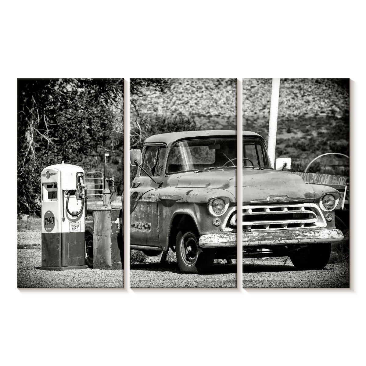 Elephant Stock Old Chevrolet Gas Station Wall Art - Horizontal Multi ...