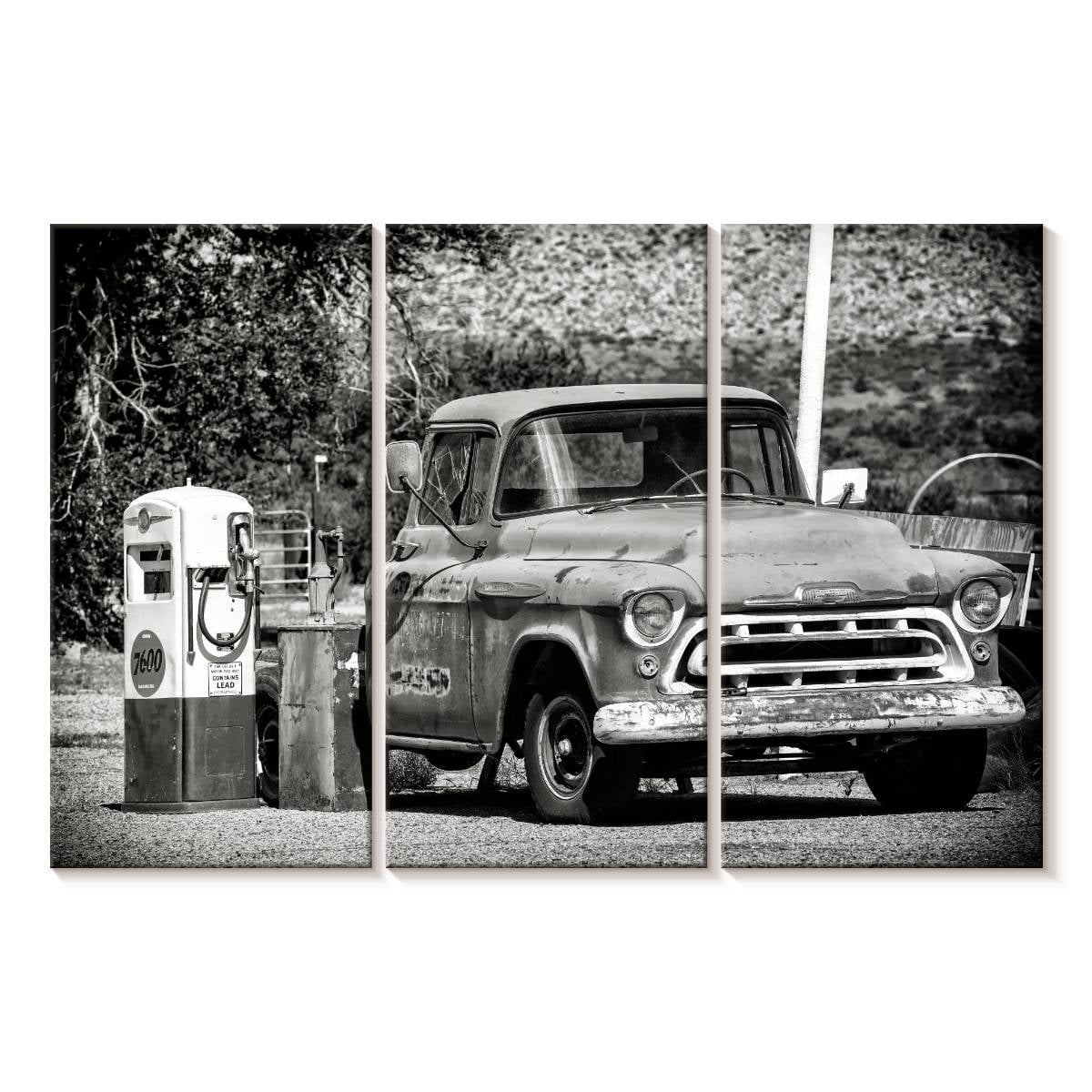 Elephant Stock Old Chevrolet Gas Station Wall Art - Horizontal Multi ...