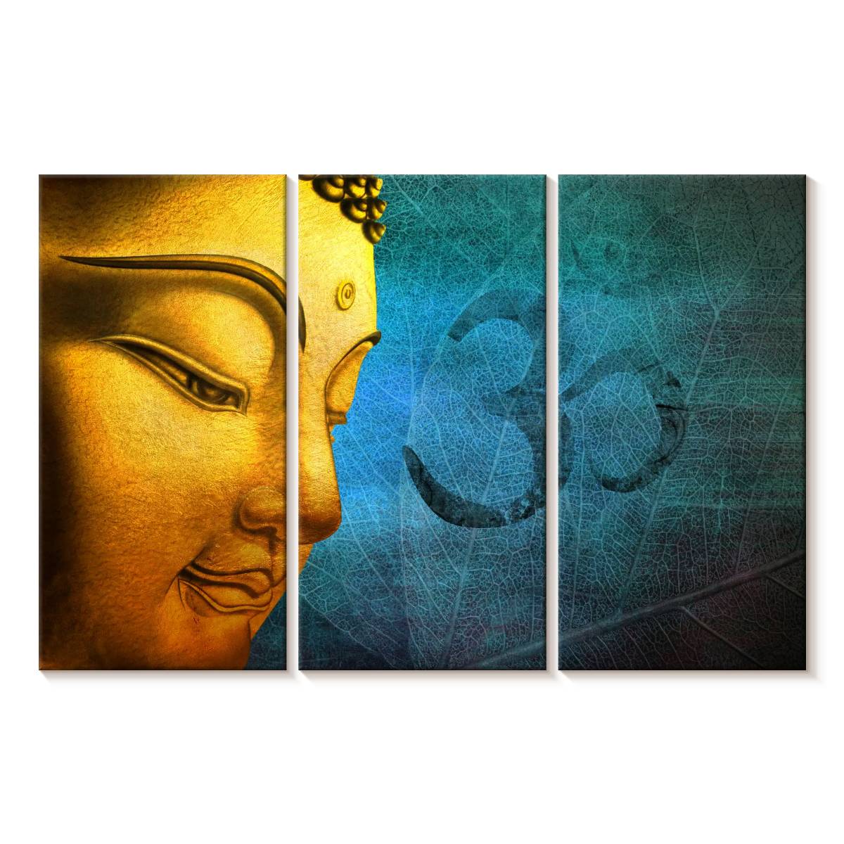 Elephant Stock Om Noble Buddha Wall Art - Horizontal Multi Panel Canvas ...
