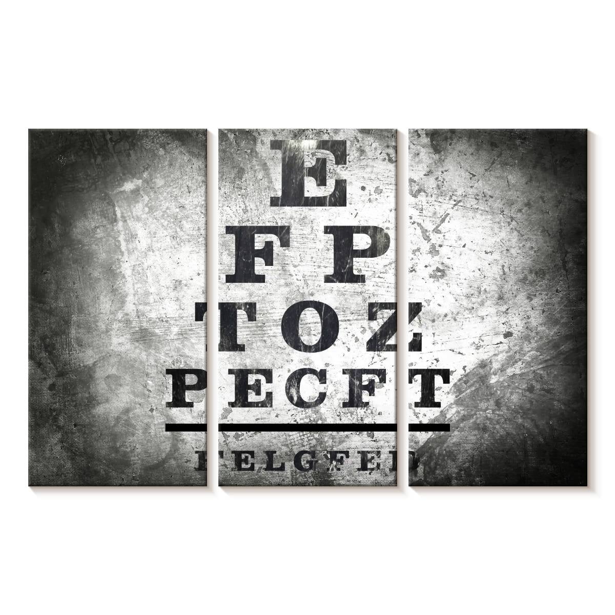 Elephant Stock Optometry Test Wall Art - Horizontal Multi Panel Canvas ...