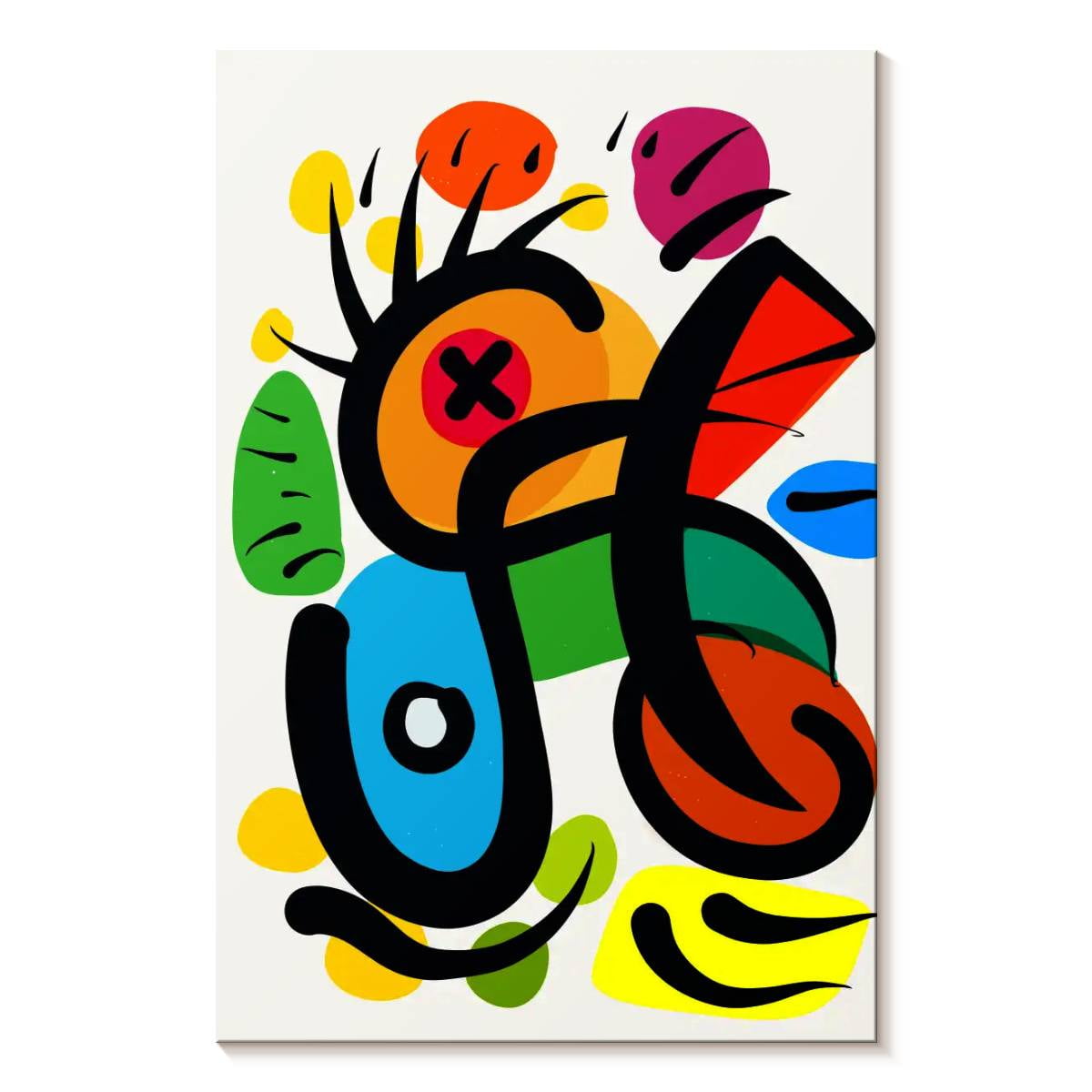 Elephant Stock Organic Abstract Shapes Wall Art - Vertical Canvas Wall ...