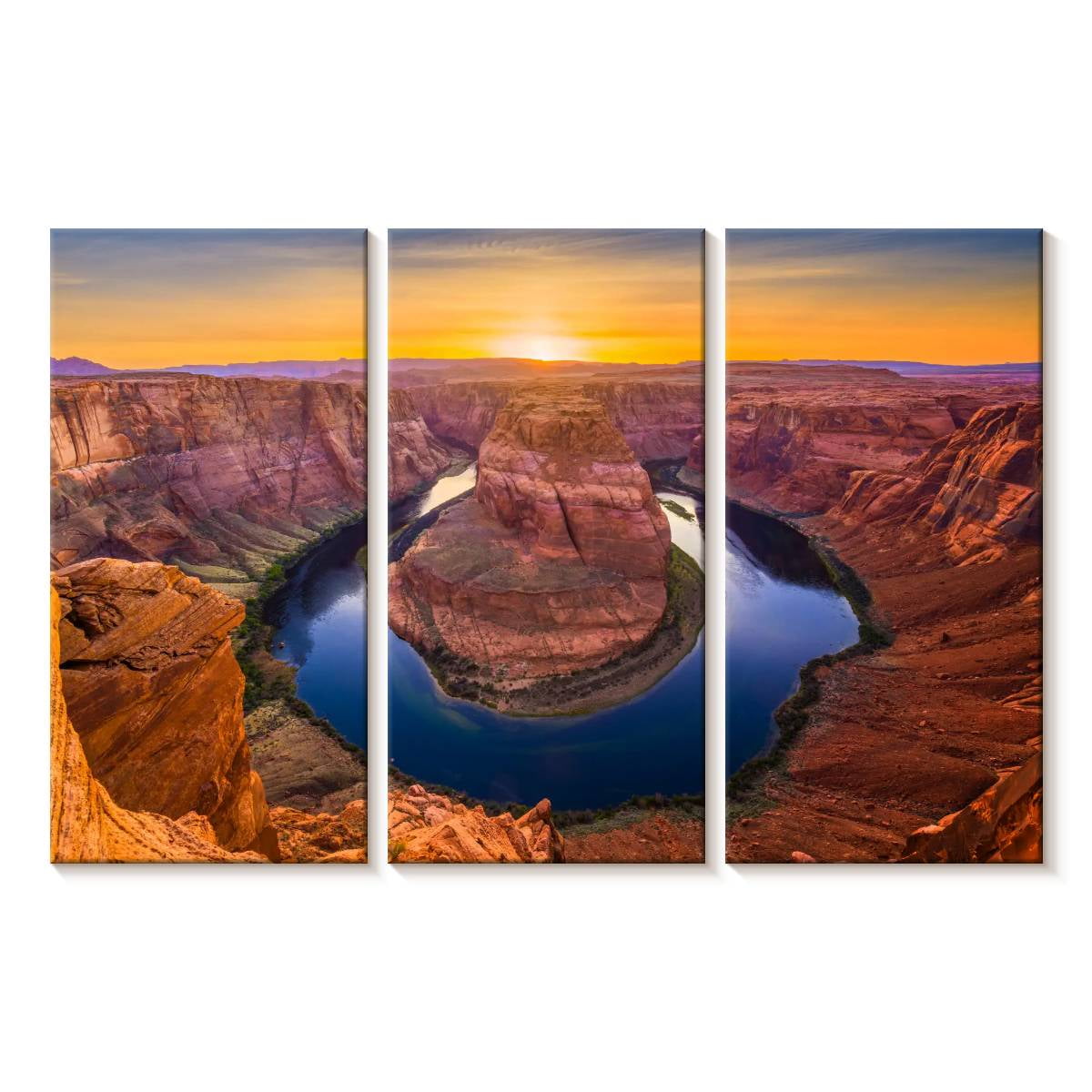 Elephant Stock Overlooking Horseshoe Bend Wall Art - Horizontal Multi ...