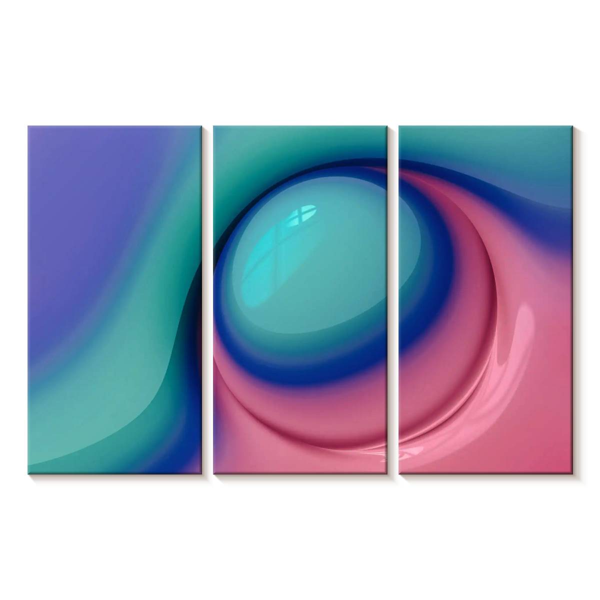 Elephant Stock Paint Blob Wall Art - Horizontal Multi Panel Canvas ...