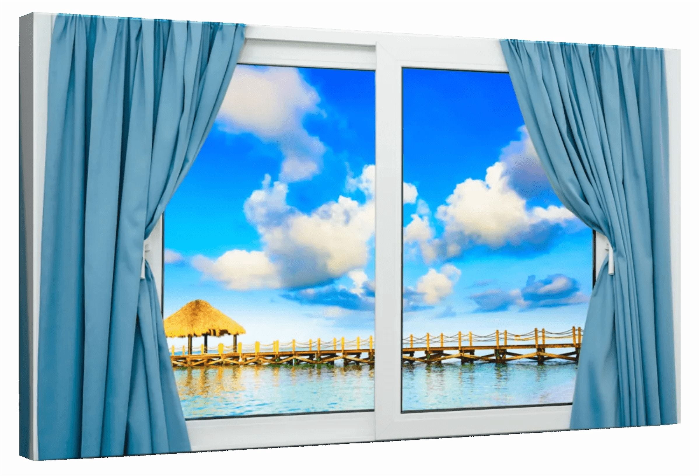 Elephant Stock Paradise Through The Window Wall Art - Architecture ...
