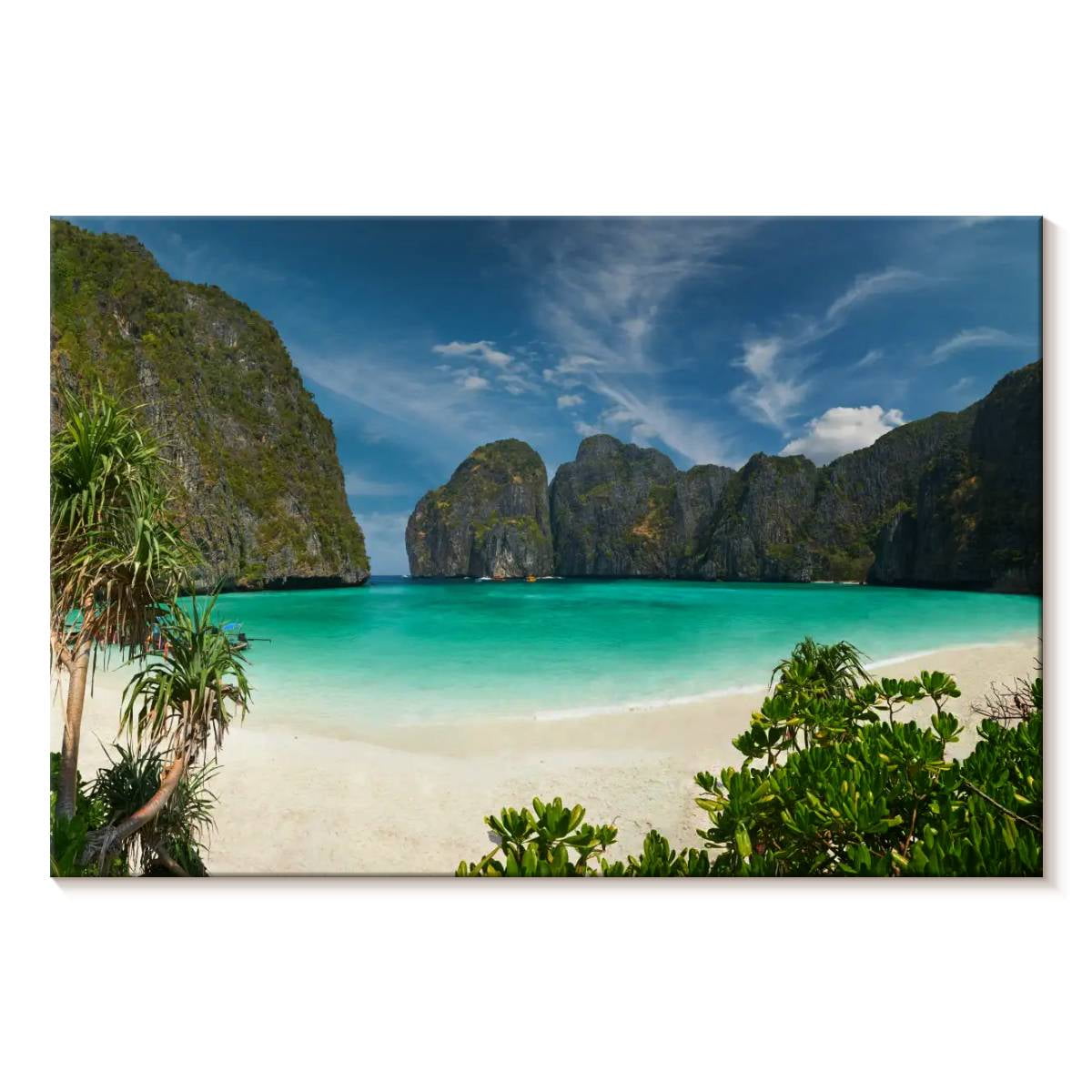 Elephant Stock Phi Phi Island Beach Wall Art - Horizontal Canvas Wall Art - Living Room Wall ...