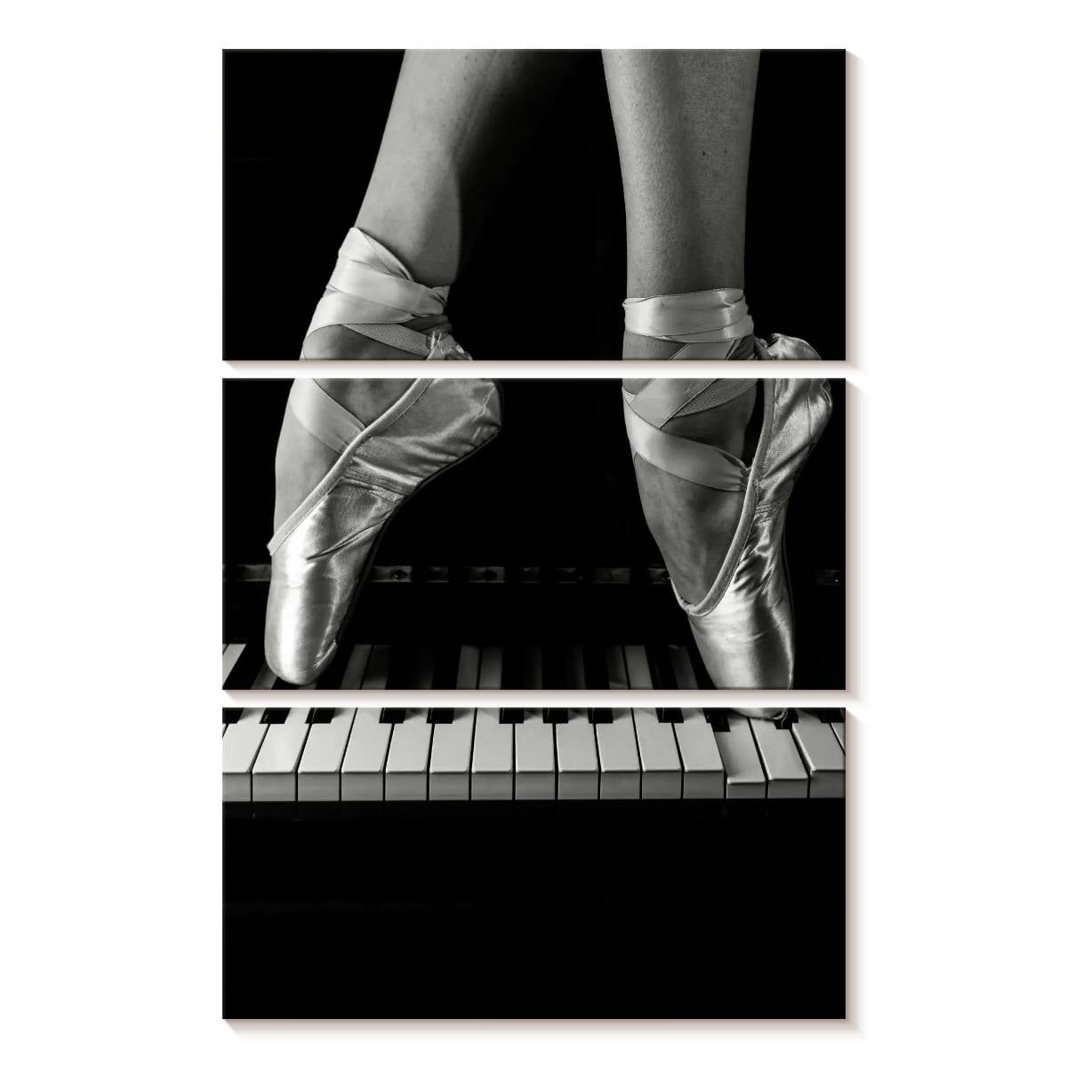 Elephant Stock Piano Ballet Wall Art - Vertical Multi Panel Canvas ...