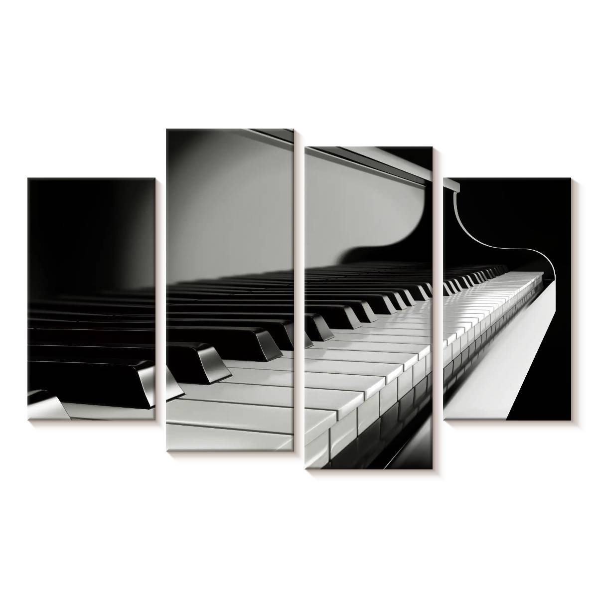 Elephant Stock Piano Keys Wall Art - Horizontal Multi Panel Canvas ...