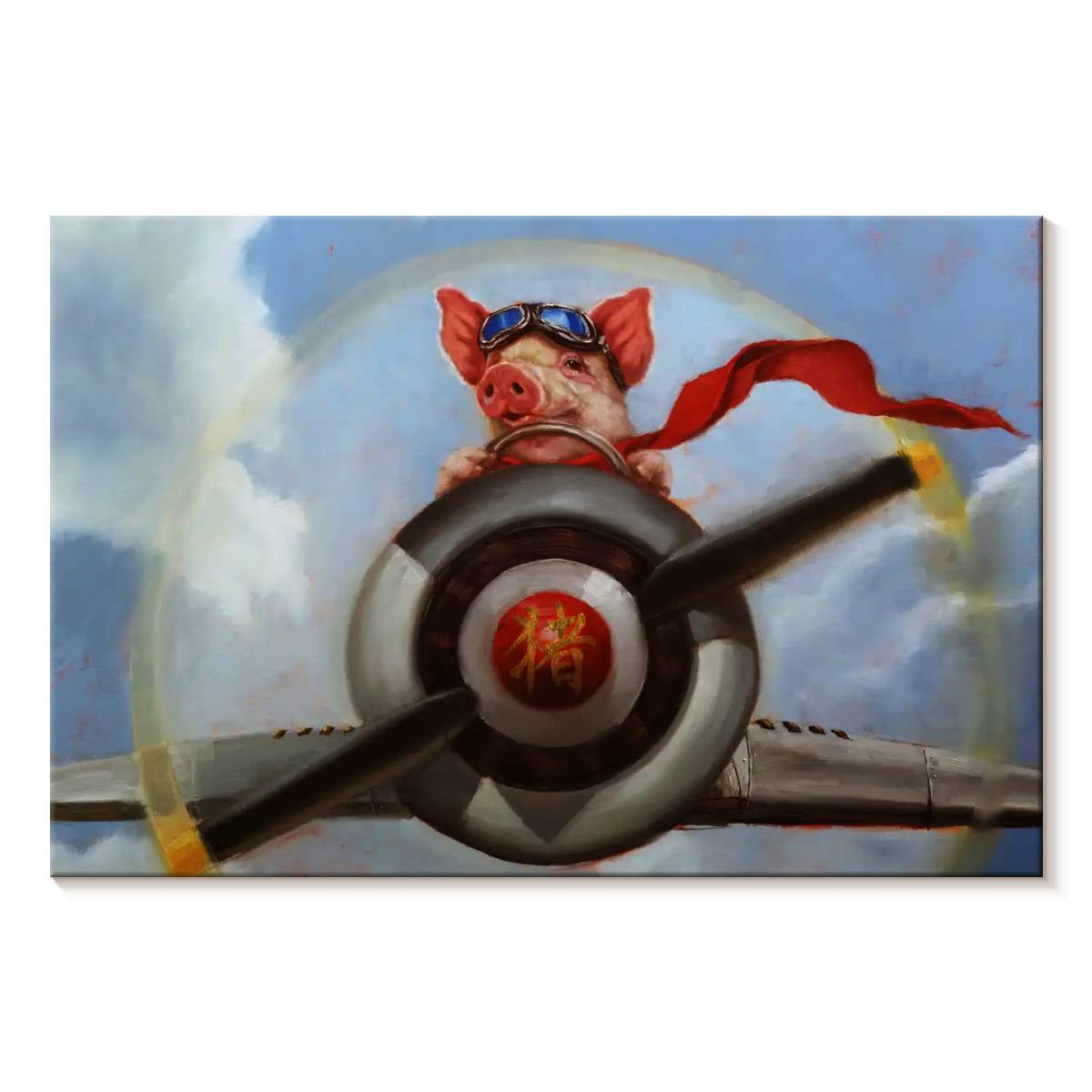 Elephant Stock When Pigs Fly I Wall Art - Horizontal Canvas Wall Art ...