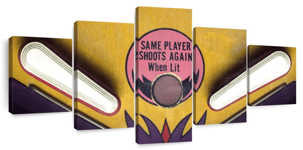 Elephant Stock Pinball Machine Game Wall Art - Horizontal Multi Panel ...