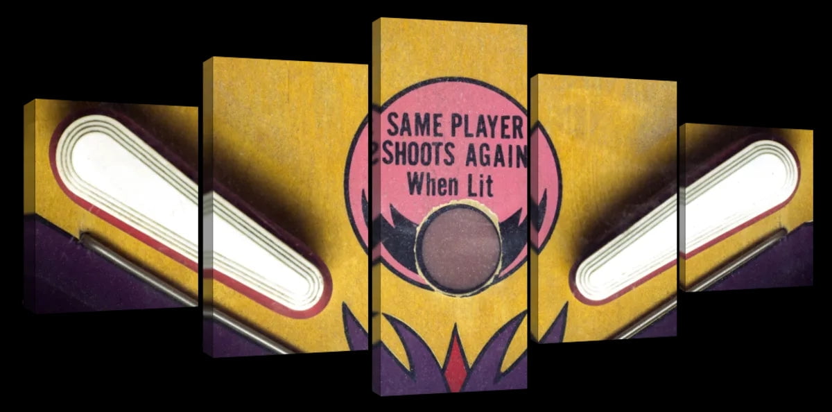 Elephant Stock Pinball Machine Game Wall Art - Horizontal Multi Panel ...