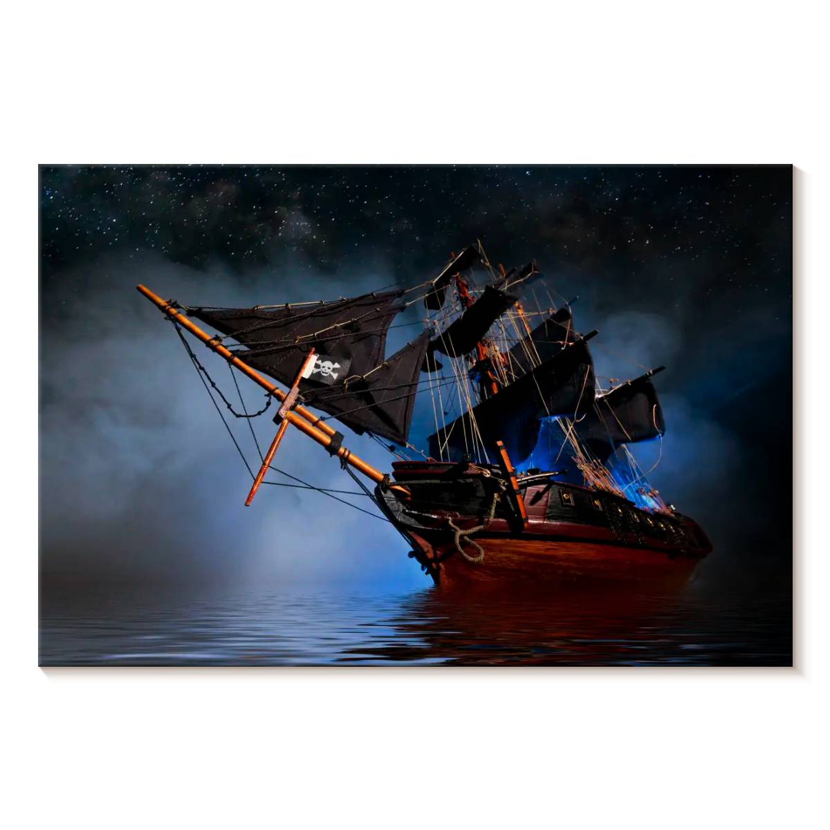 Elephant Stock Pirate Ship Wall Art - Horizontal Canvas Wall Art ...