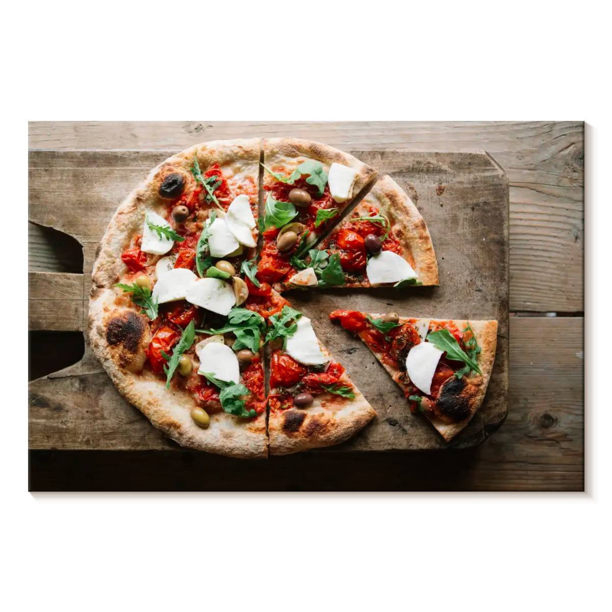 Elephant Stock Pizza Slices Wall Art - Horizontal Canvas Wall Art ...