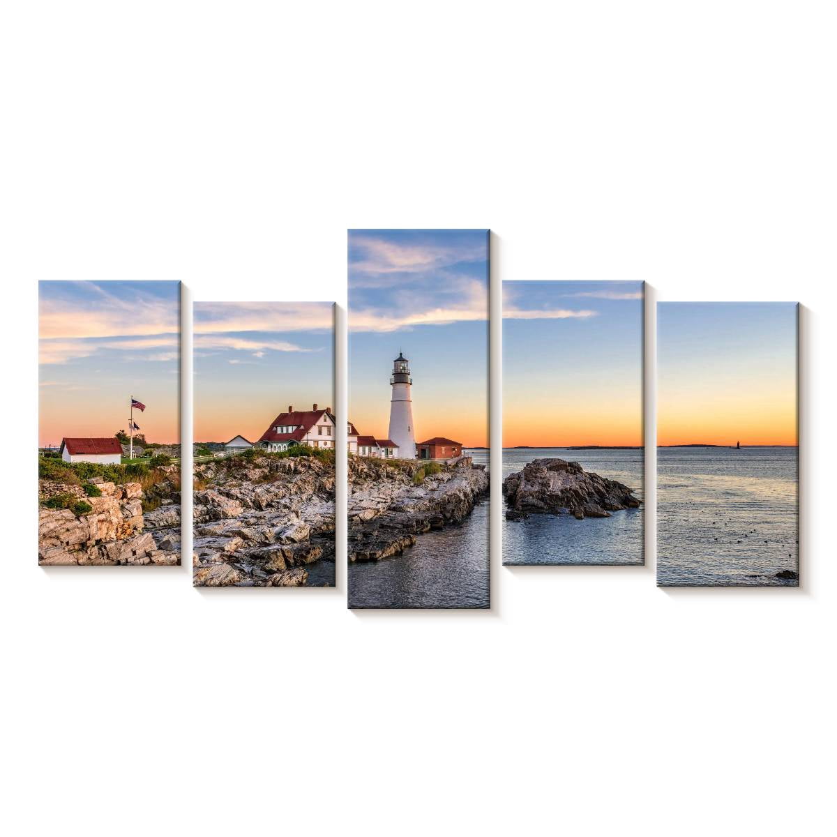 Elephant Stock Portland Head Lighthouse Sunset Wall Art - Horizontal ...