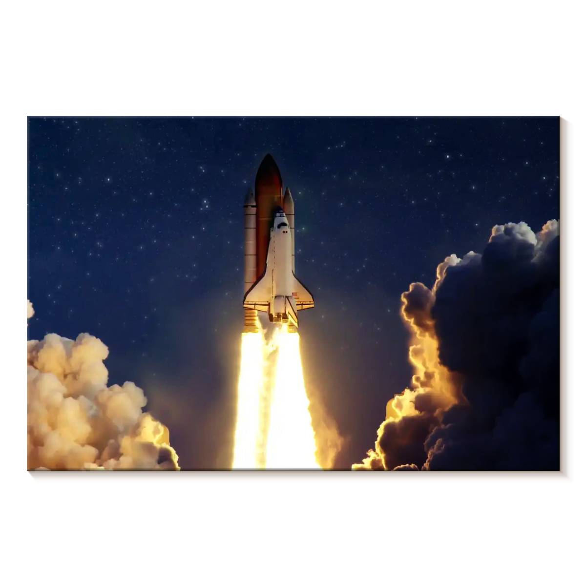 Elephant Stock Rocket Launching Through Clouds Wall Art - Horizontal ...