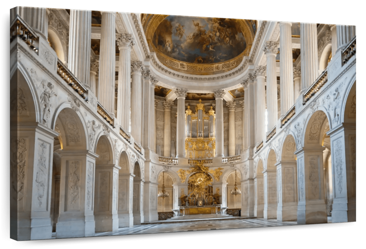 Elephant Stock Royal Chapel At Versailles Wall Art - Horizontal Canvas Wall Art - Lobby Wall ...