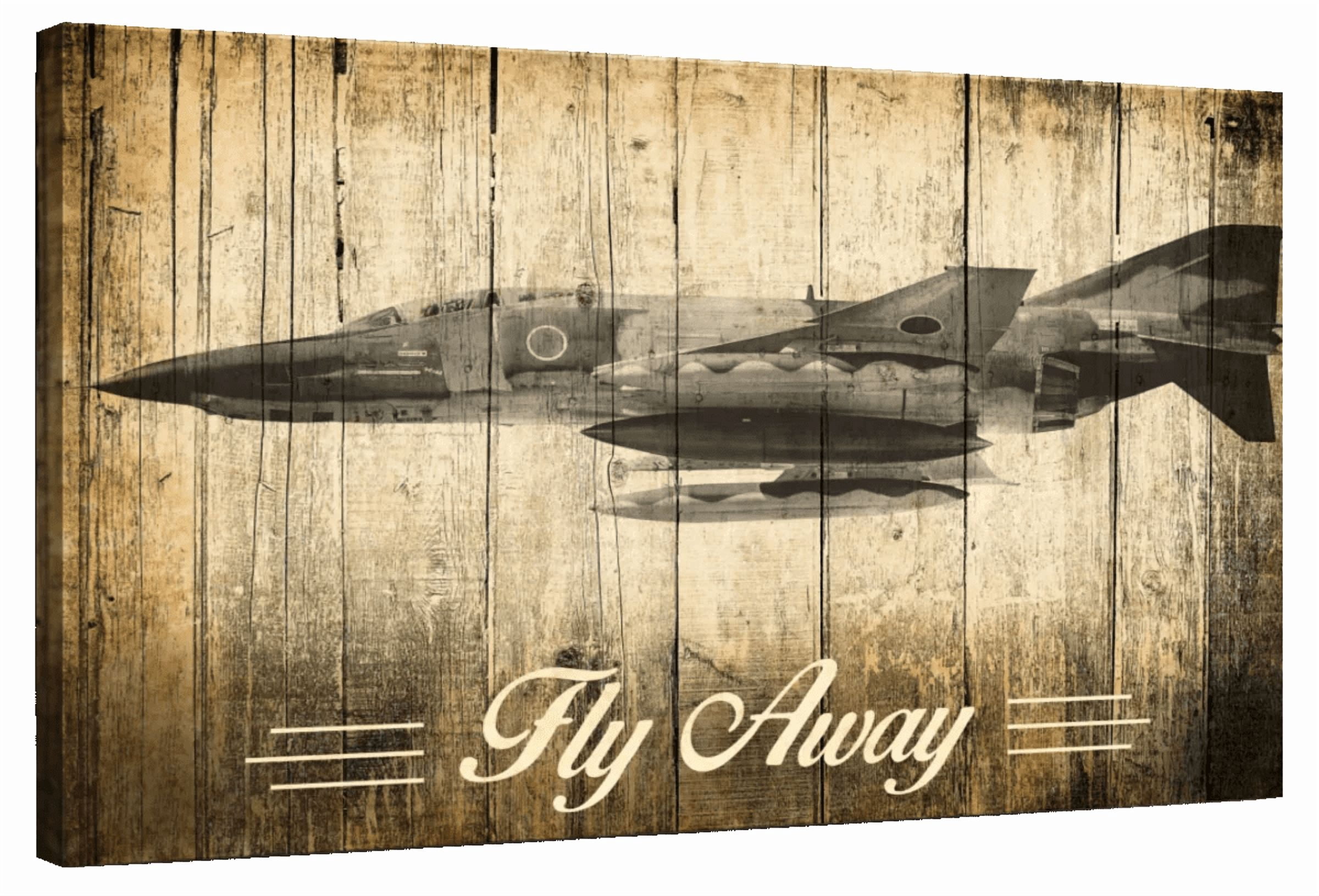 Elephant Stock Rustic F-4 Phantom Aircraft Wall Art - Transportation ...